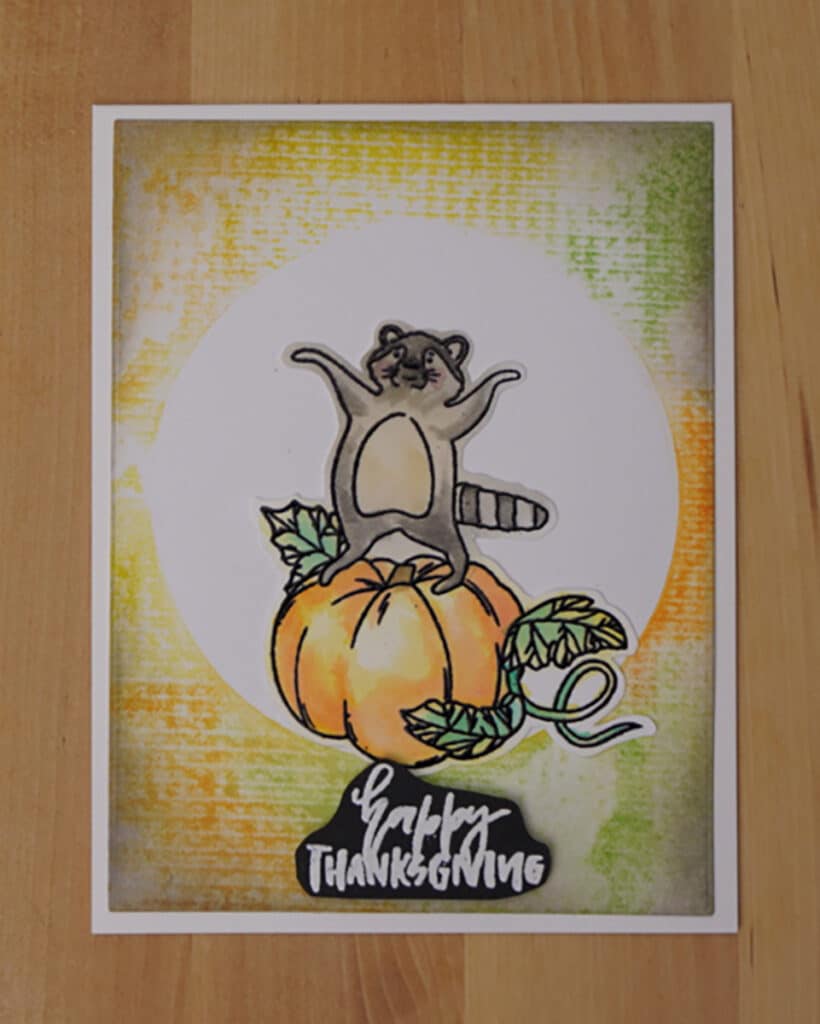 How To Create A Unique Thanksgiving Card - Cut Color & Create