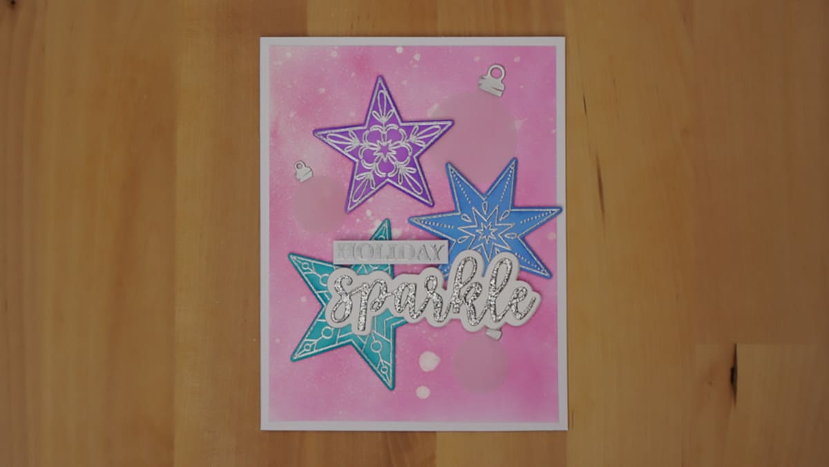 How To Add Sparkle To Your Holiday Card - Cut Color & Create