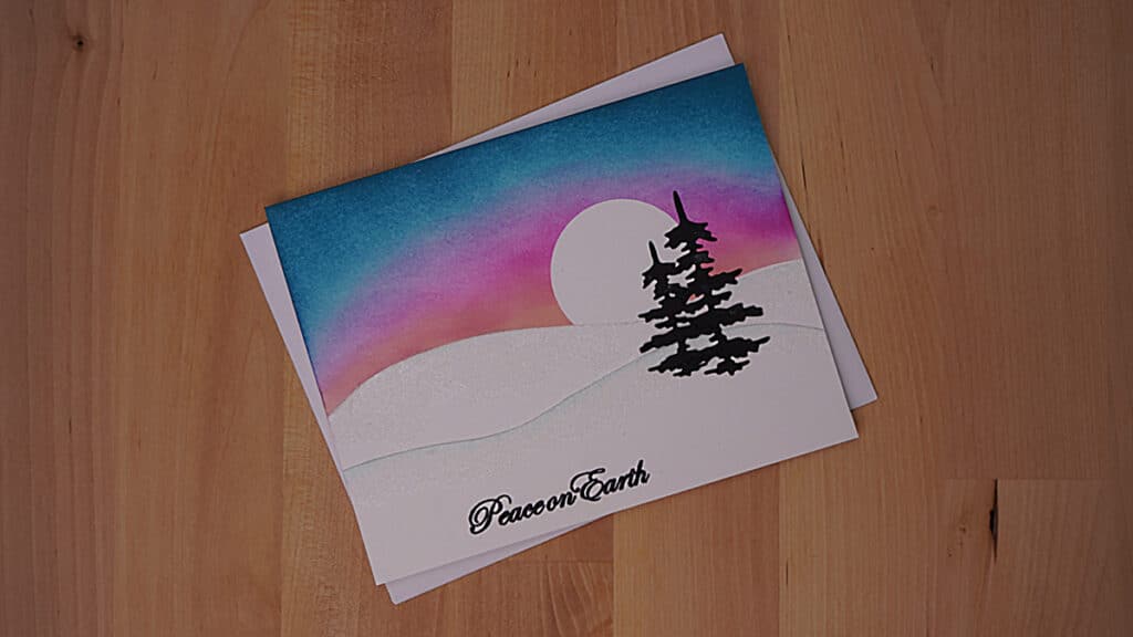 How To Make Wishing You Peace Card -23 - Cut Color & Create