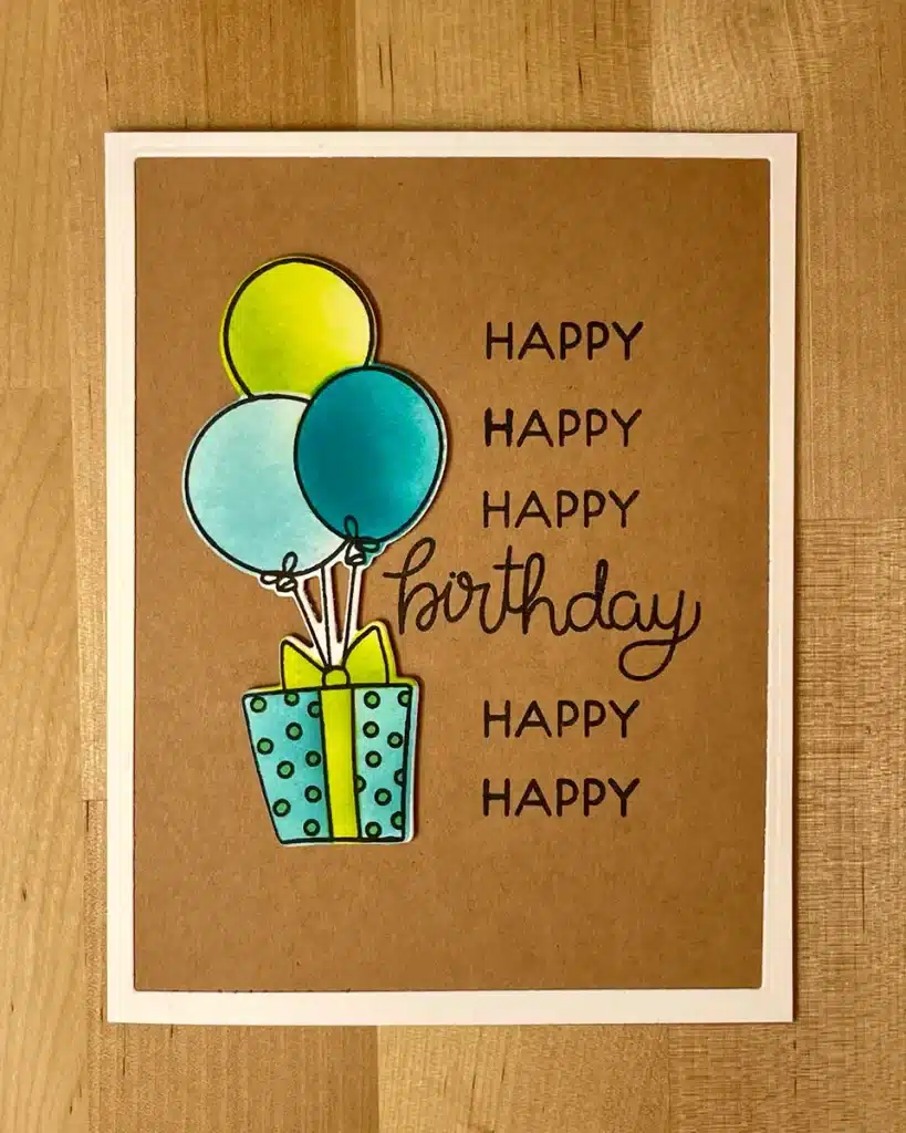 Birthday card inspiration: 3 Cards - Cut Color & Create