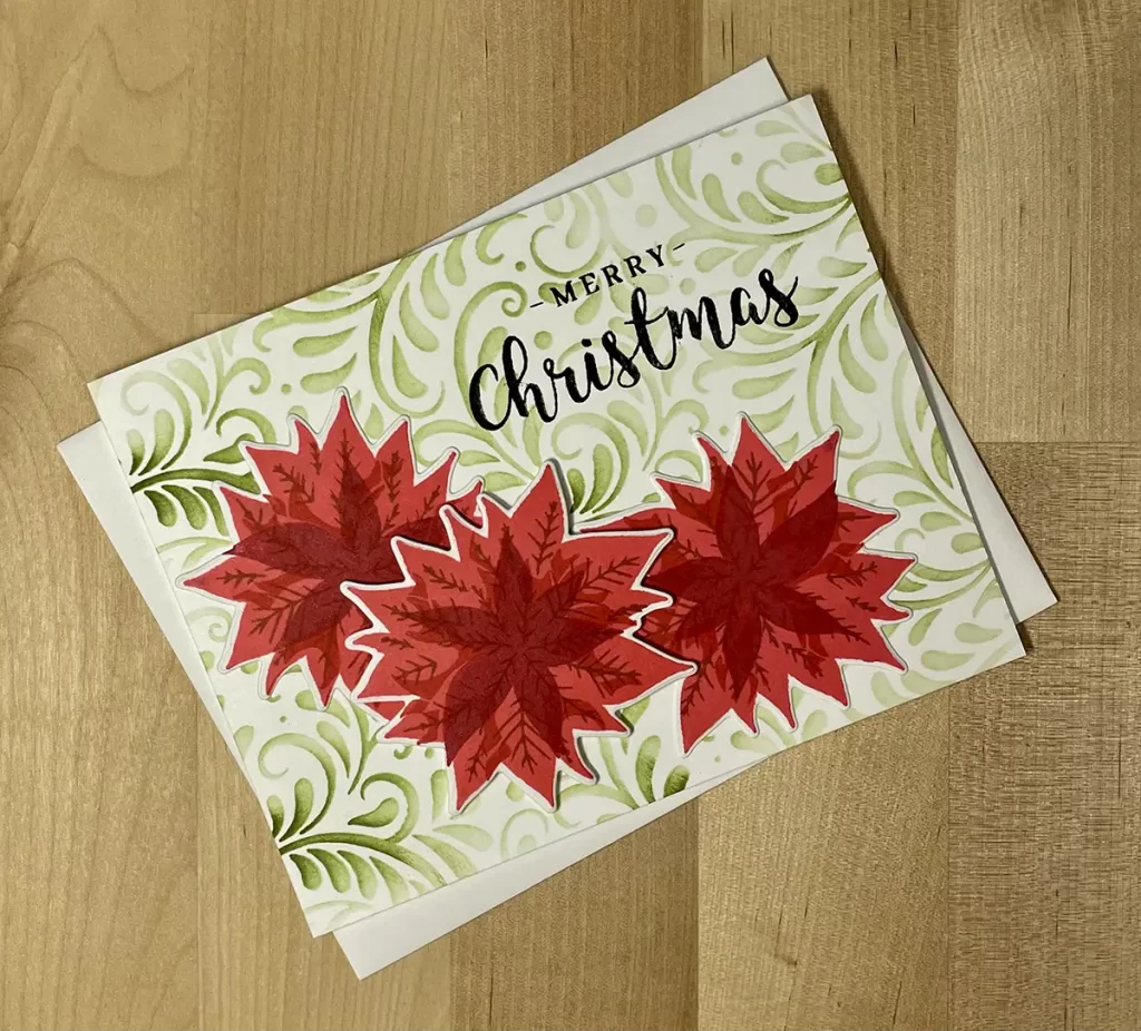 How to Make 4 Pretty Poinsettia Cards - Cut Color & Create
