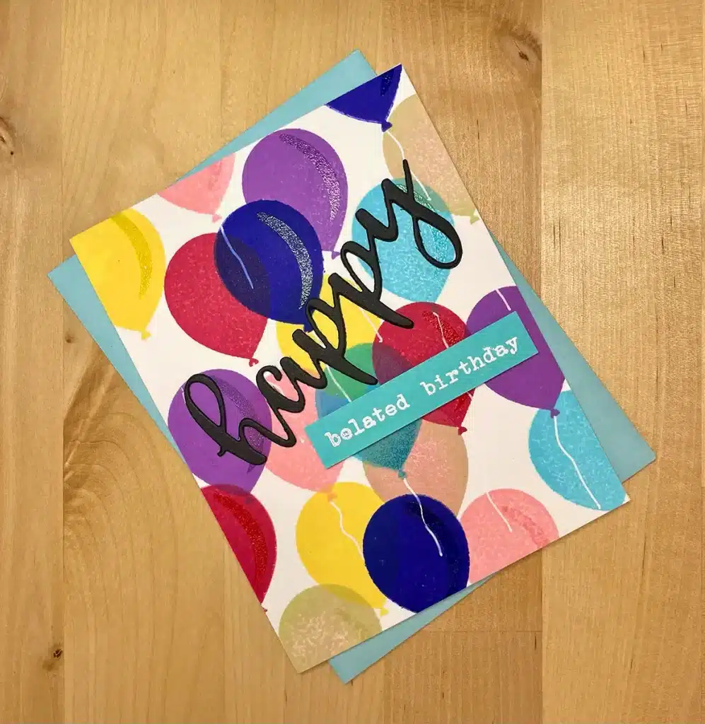 Birthday card inspiration: 3 Cards - Cut Color & Create